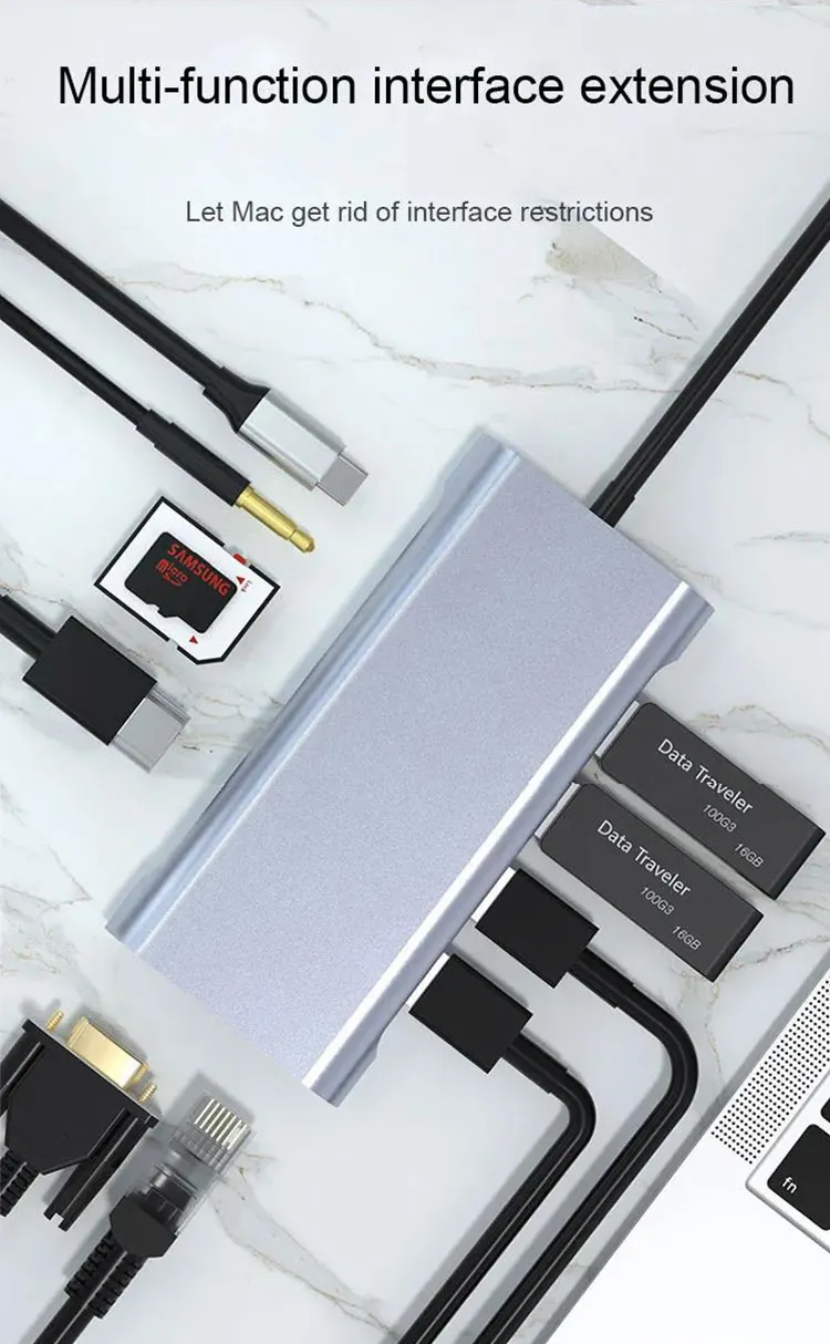 MX-D1102 11 IN 1 DUAL DISPLAY DOCKING STATION | mxtre