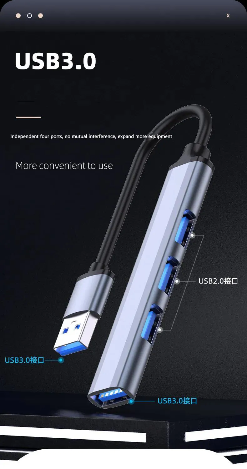 MX-UH301 4 PORTS USB 3.0 HUB | mxtre